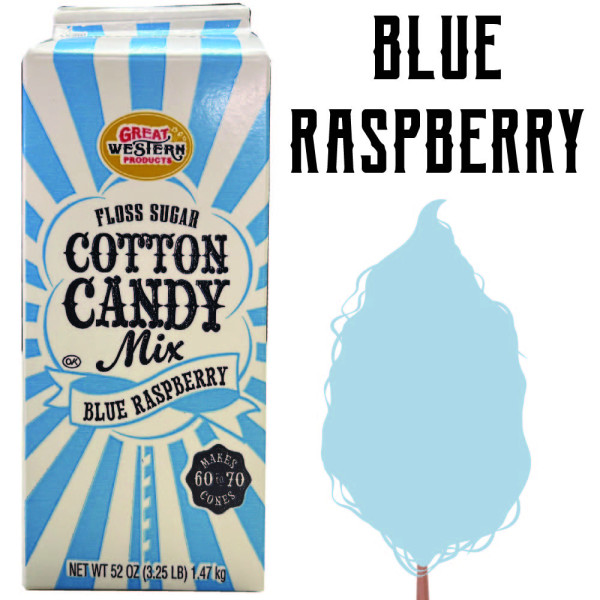 blue raspberry candy floss